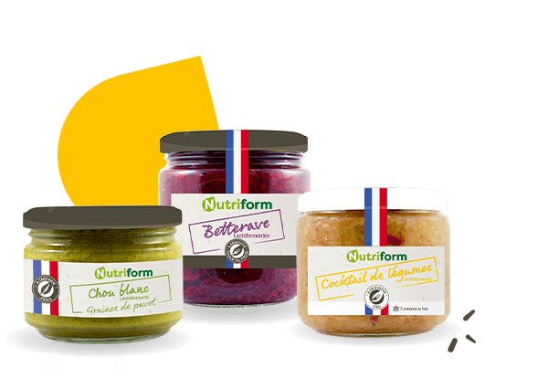 Nutriform : Les légumes lactofermentés 100% Bio et français
